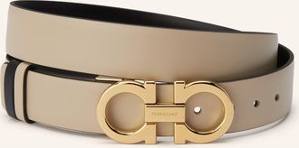 Ferragamo Ferragamo Lederg&uuml;rtel Donna Zum Wenden beige