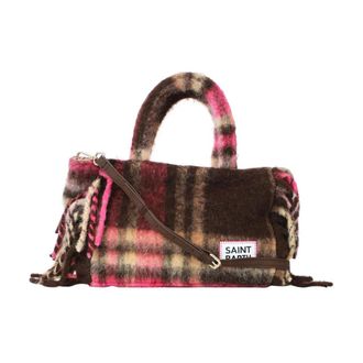 Saint Barth Colette Fransige Schultertasche mit Karomuster - - Bags - Damen - Mehrfarbig - ONE SIZE