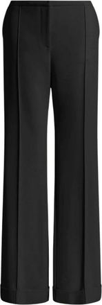 Alberta Ferretti Femme, Pantalons, Noir, Taille: 42 FR Pantalon Bootcut en Laine Tropicale