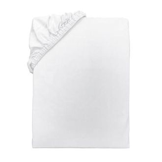 Tom Tailor Drap-Housse en Jersey, env. 180-200x200 cm, 100% Coton/Jersey, UNI White (Crisp White)