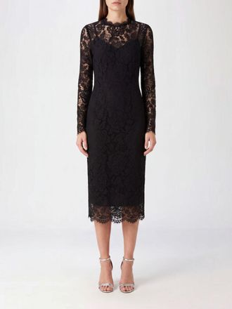 Dolce & Gabbana Lang&auml;rmeliges Midi-Etuikleid aus Spitze