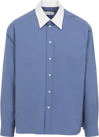 Lanvin Homme, Chemises, Bleu, Taille: XL Jeanne Shirt