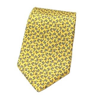 Ferragamo Cravate doccasion - Homme - Pre-owned - Jaune - Taille: ONE Size