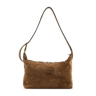 Miu Miu Sac Spirit en cuir su&eacute;d&eacute;
