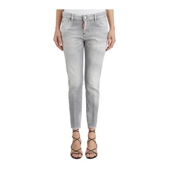 Dsquared2 Femme, Jeans, Gris, Taille: 32 FR Cool Girl Denim Pants