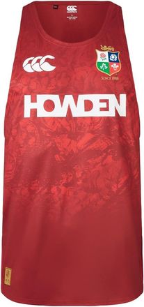 Canterbury Of New Zealand British and Irish Lions Poly Singlet f&uuml;r Herren, Red Dahlia, Gr&ouml;&szlig;e 3XL