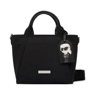 Karl Lagerfeld Ikon Canvas Tote - - Bags - Damen - Schwarzk - ONE SIZE