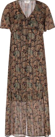 Usha Kleid Frauen schwarz mehrfarbig