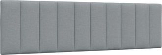 vidaXL Kopfteil-Kissen Hanko Hellgrau 180 cm Stoff Vidaxl