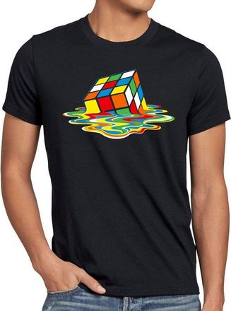 style3 T-Shirt Sheldon Zauberwürfel melting cube rubik würfel the big bang theory