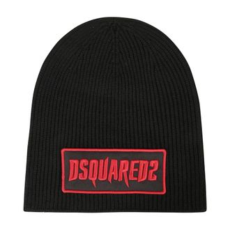 Dsquared2 Homme, Accessoires, Noir, Taille: ONE Size Chapeau &Eacute;l&eacute;gant pour Homme et Femme