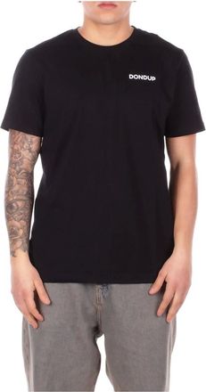 Dondup Homme, Tops, Noir, Taille: XL T-shirt &agrave; col rond et coupe classique