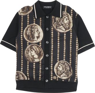 Dolce & Gabbana Homme, Chemises, Multicolore, Taille: XS Short Sleeve Chemises