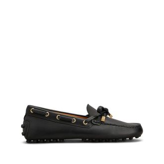 Tod's Gommino 22 Lacc. Tubolare Term.Met - - Shoes - Damen - Schwarzk - 36 EU