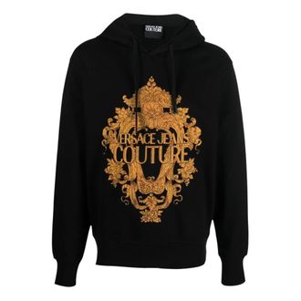 Versace Jeans Couture Stylischer Herren Baumwollhoodie - - Sweatshirts & Hoodies - Herren - Schwarzk - M