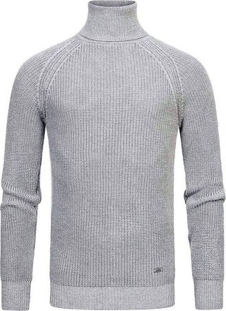 R-Neal Rollkragenpullover Rollkragen Business Pullover Freizeit Grob-Strick Pulli Einfarbig