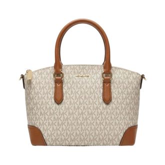 Michael Kors Femme, Sacs, Blanc, Taille: ONE Size Murphy LG EW Dome Satchel