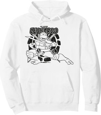 Teenage Mutant Ninja Turtles TMNT Leonardo Schablone Ninja Hero Graffiti Pose Classic Pullover Hoodie
