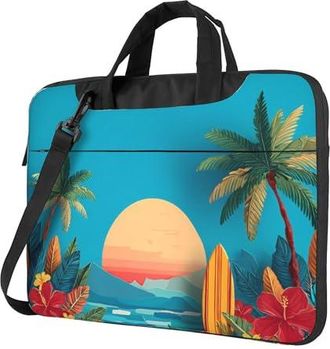 Generic Sacoche pour ordinateur portable de 15,6, housse de protection antichoc avec bandouli&egrave;re pour ordinateur portable de 15,6, pour homme et femme, multic