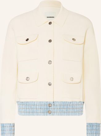 Sandro Sandro Boucl&eacute;-Jacke weiss