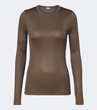 A Gold E Top Delphi aus Rippstrick