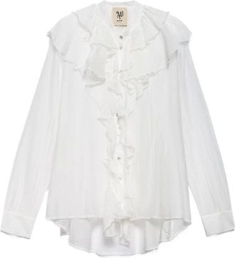 Aniye By Femme, Blouses et Chemises, Blanc, Taille: 38 FR Backless Janine
