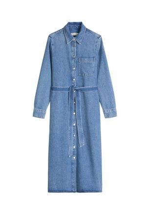 Marc O'Polo Damen Jeanskleid mit Bindeg&uuml;rtel