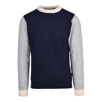 Wool & Co Maglioncino Girocollo - - Knitwear - Herren - Blau - XL