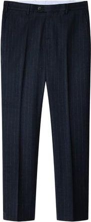 Fa&ccedil;onnable Pantalon droit ray&eacute; en laine