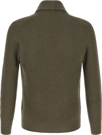 Brunello Cucinelli English Rib Cotton Cardigan - Gray