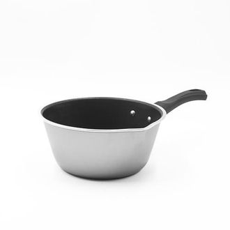 Zanetti Casserole anti-adh&eacute;sive conique avec bec en aluminium alimentaire, diam&egrave;tre 14 cm, fabriqu&eacute;e en Italie