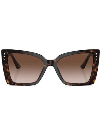 Jimmy Choo Eyewear lunettes de soleil JC5001B - Marron