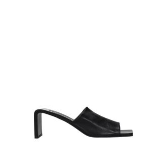 Jil Sander Femme, Chaussures, Noir, Taille: 36 EU Sandales &agrave; talons aiguilles en cuir