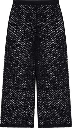 Emporio Armani Femme, Pantalons, Noir, Taille: 40 FR Wide Pantalons