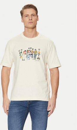 Jack & Jones Jack & Jones T-Shirt Machester 12273549 Écru Relaxed Fit