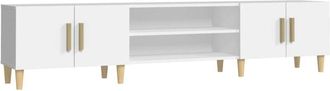 vidaXL TV-Schrank Wei&szlig; 180x31,5x40 cm Holzwerkstoff Vidaxl