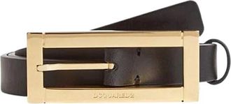 Dsquared2 Feiner Lederg&uuml;rtel - - Accessories - unisex - Braun - 80 CM