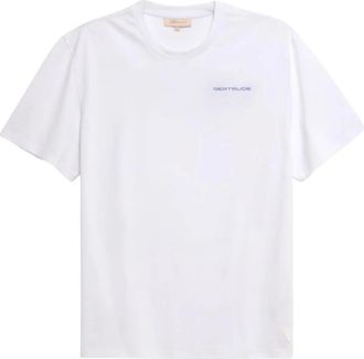 Gertrude Homme, Tops, Blanc, Taille: S T-shirt L&eacute;once Spot