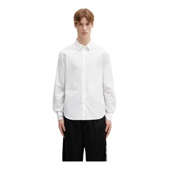 Maison Kitsun&eacute; Chemise d&eacute;contract&eacute;e Handwriting - Homme - Chemises - Blanc - Taille: L