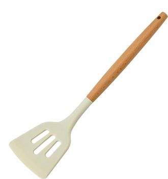 Generic Tote Suppe - Kochl&ouml;ffel Non Stick Silikon Backl&ouml;ffel | Hitzebest&auml;ndiger Holzgriff K&uuml;chenhelfer zum Servieren, Mischen, Kochen, Grillen, Pfannenwender 