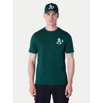 New Era New Era T-Shirt Oakland Athletics MLB Pennant Graphic 60596214 Grün Regular Fit