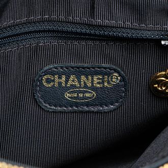 Chanel Shopper - Quilted Caviar Front Pocket Chain Tote - Gr. unisize - in Blau - f&uuml;r Damen