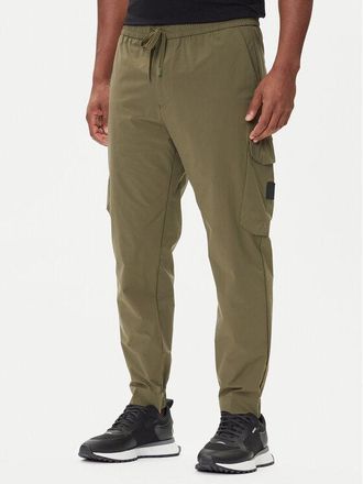 HUGO BOSS Stoffhose T_Urbanex-Cargolight 50508339 Grün Tapered Fit