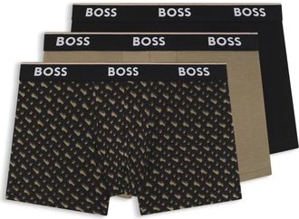 HUGO BOSS 3er-Pack Boxer-Trunks mit Print und Stretch in