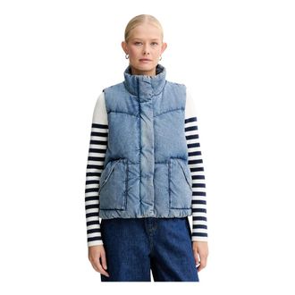 Levi's Gilet matelass&eacute; Western - Femme - Vestes - Bleu - Taille: 36 FR