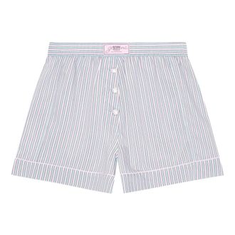 Ganni Femme, Shorts, Bleu, Taille: 36 FR Shorts Bleu Clair avec Fermeture &agrave; Bouton