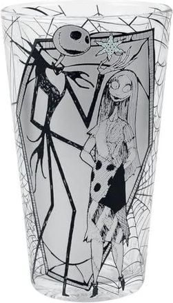 Disney NIGHTMARE BEFORE XMAS - Large Glass - 400ml - Jack & Sally - box
