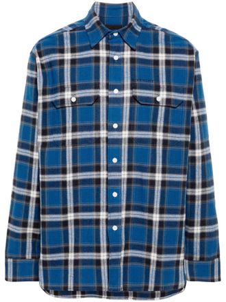 Givenchy chemise &agrave; carreaux - Bleu