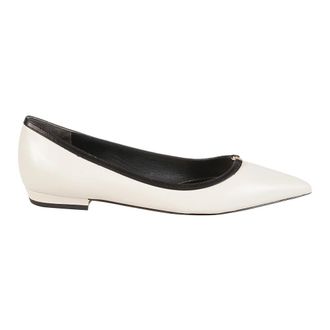 Tory Burch Double T Schnalle Ballerinas mit spitzer Zehenpartie - - Shoes - Damen - Wei&szlig; - 40 EU