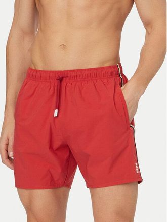 HUGO BOSS Badeshorts Iconic 50491594 Dunkelrot Regular Fit